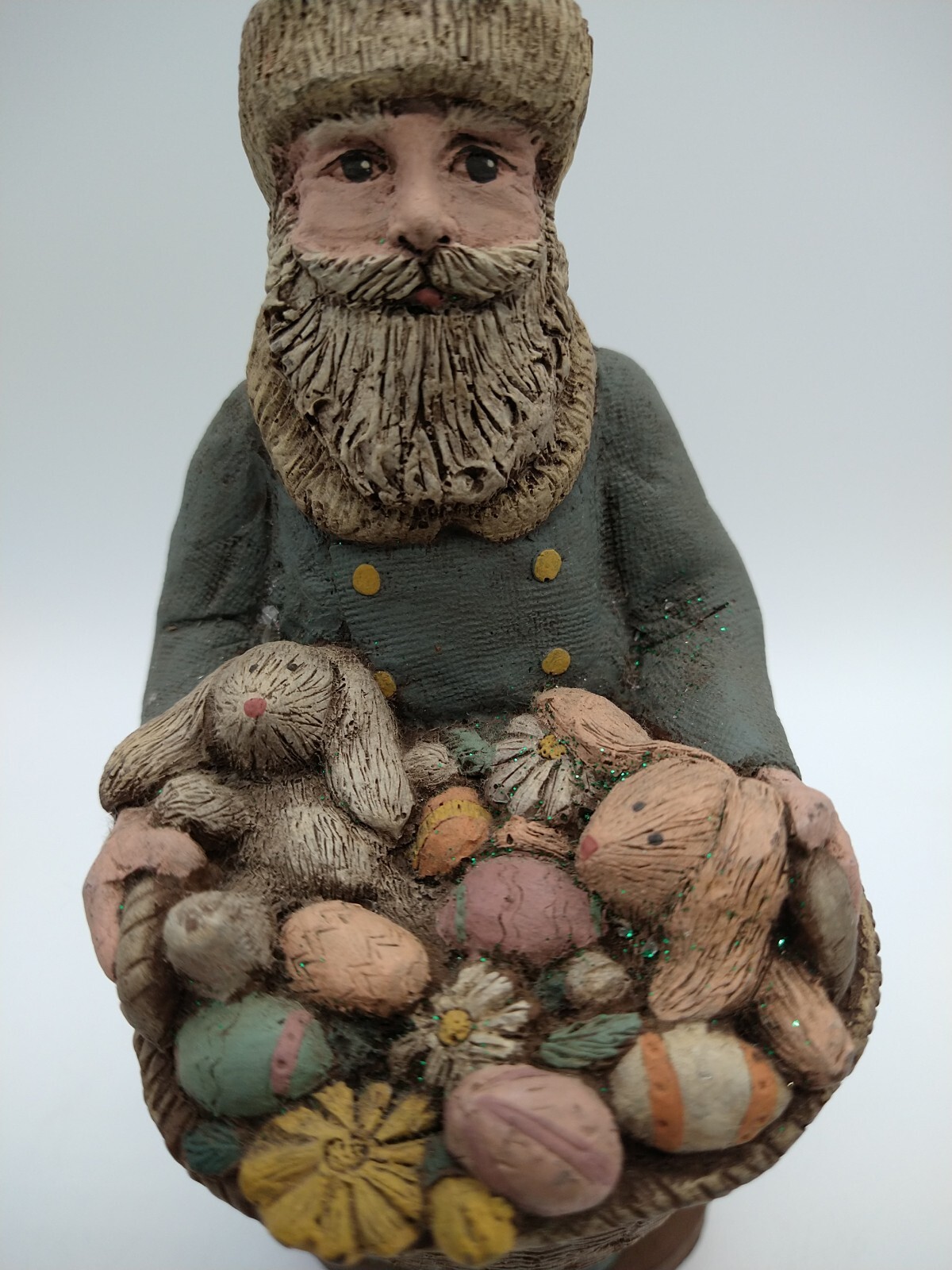 Sarahs Attic Easter Santa Bunny Rabbit Basket Santas Of The Month 1988 ...