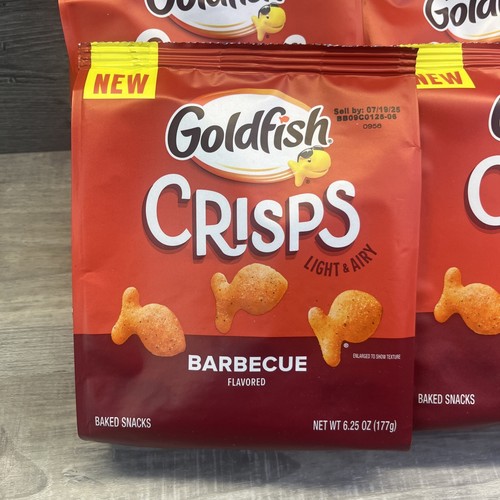Pepperidge Farm Goldfish Crisps Barbecue 6.25 oz Bake Snacks Light Airy ...