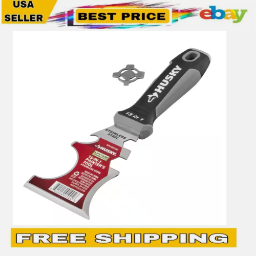 Husky 15 in 1 Painters MultiTool Stainless Steel Blade Durable ...