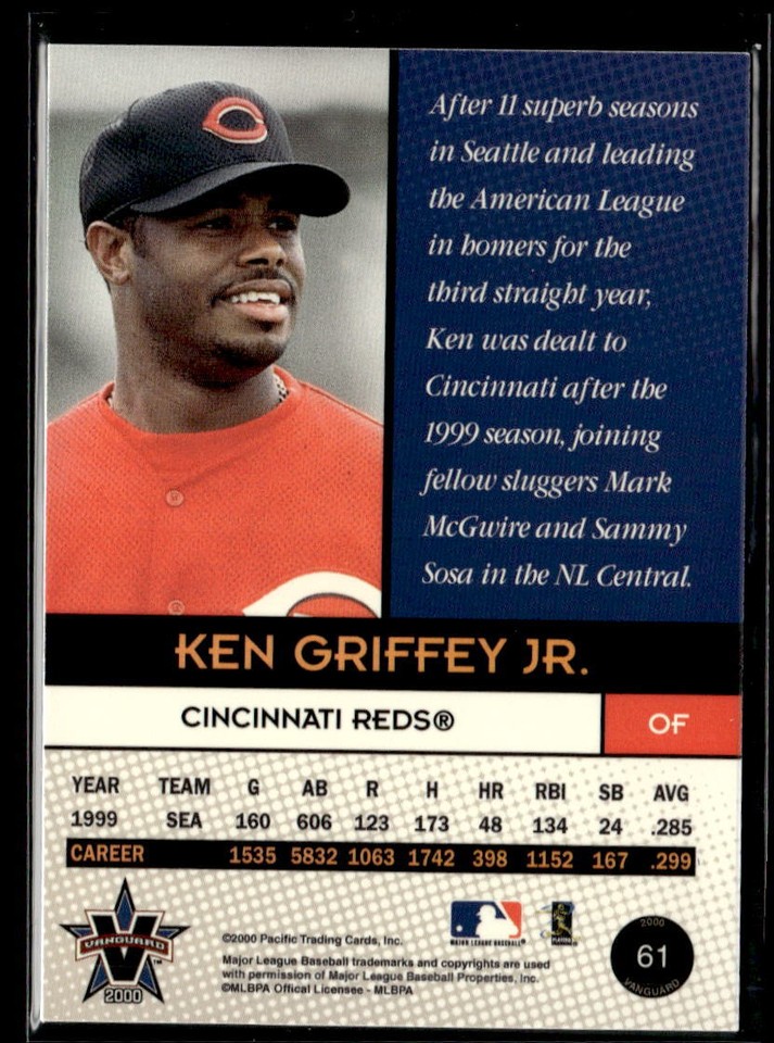 2000 Pacific Vanguard #61 Ken Griffey Jr. | eBay