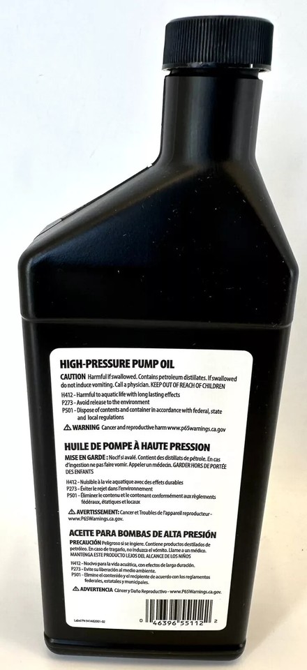 CAT 21 oz Pump Oil Premium Grade High Pressure Washer Lubricant Anti ...