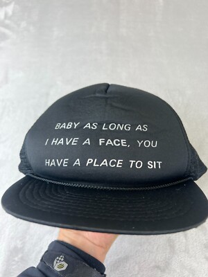 Funny Adult Humor Trucker Rope Hat Cap Adjustable Snapback Black Biker ...