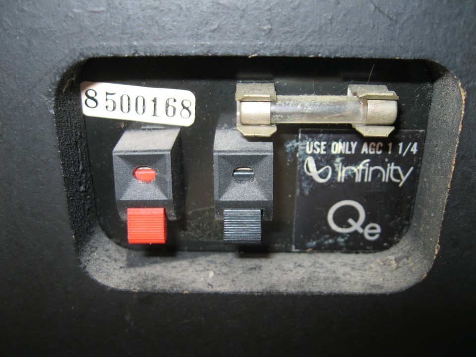 PAIR of Vintage INFINITY QE Speakers--12 X 10 X 18--Consecutive numbers ...