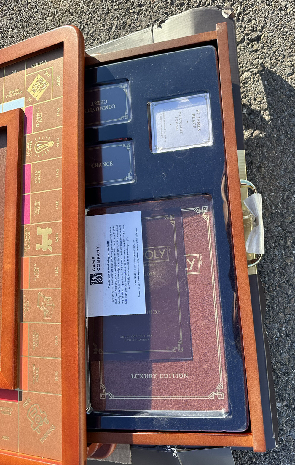 Winning Solutions 21030 Monopoly Luxury Edition with Wooden Game Board ...