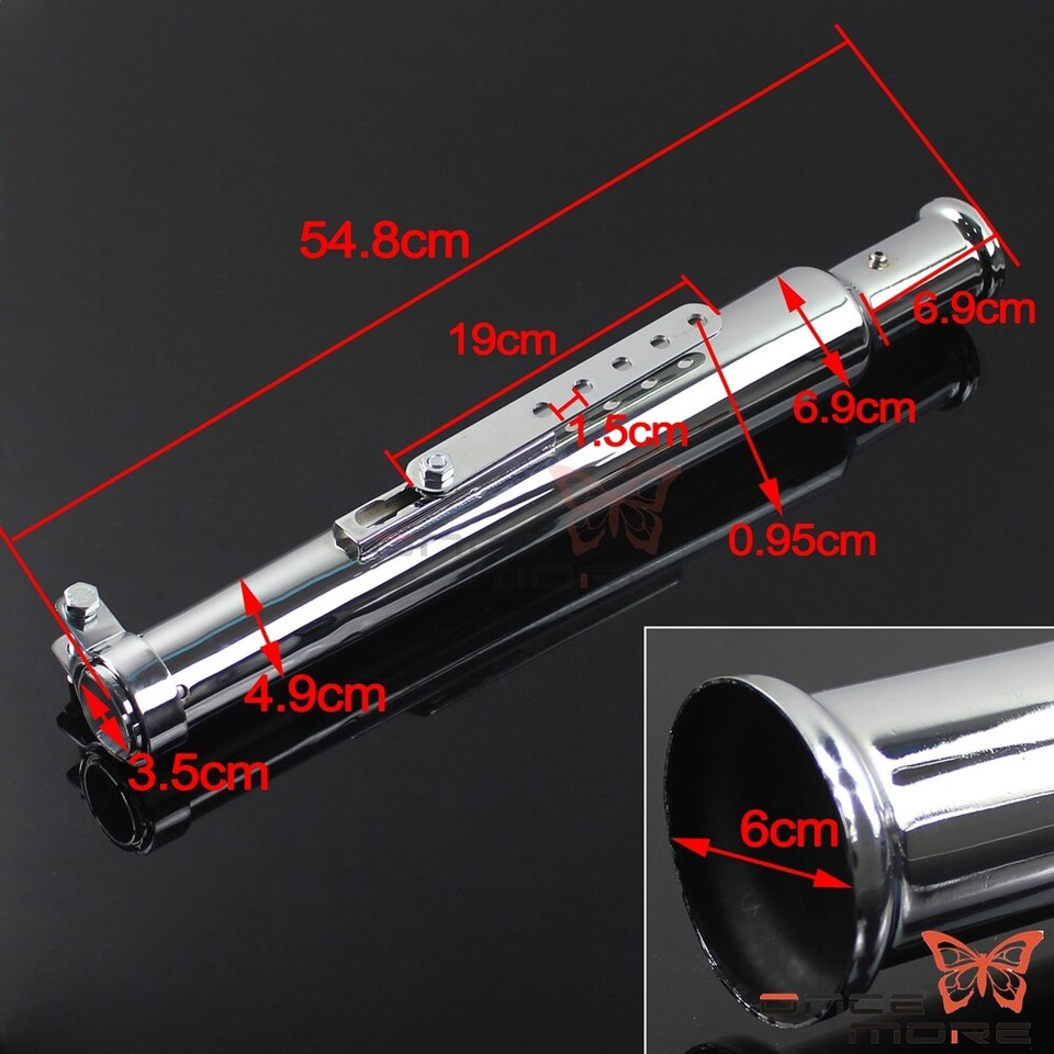 Motorcycle Exhaust Muffler Pipe Megaphone Style Mount For Harley ...