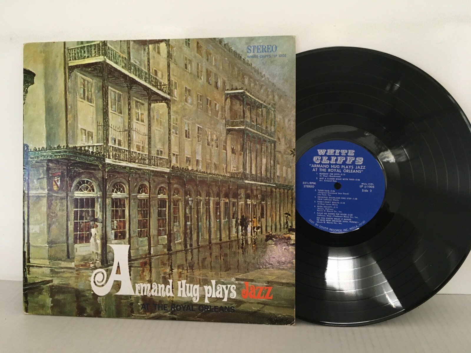 Armand Hug Plays Jazz At The Royal Orleans - White Cliffs Records LP ...