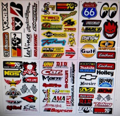 6 xVinyl Emblem Decals Racing Bike Sticker Bike Motorcycle Yamaha Motor ...