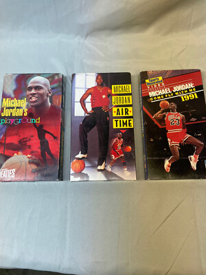 Vintage Lot of (3) Michael Jordan VHS Tapes. Playground, Air Time, Come ...