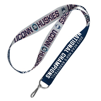 UCONN HUSKIES 2023 BASKETBALL NCAA NATIONAL CHAMPS LANYARD KEY CHAIN 1 ...