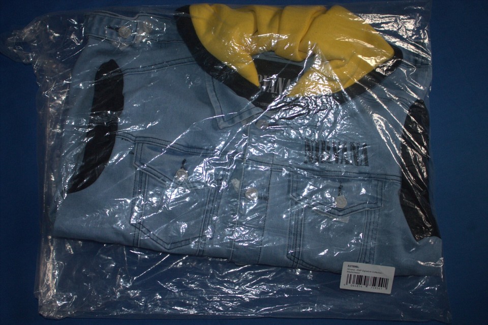 Nirvana Jacket Grunge Band Band Denim Blue Jacket | eBay