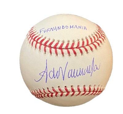 Fernando Valenzuela Signed Autographed Baseball Fernandomania ...