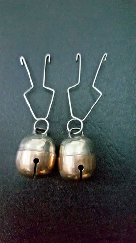 Falconry Bell Two Tensile Acorn Bells With Spring clips (All Sizes ...