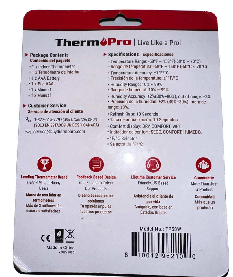 ThermPro Incubator/Brooder Grow Room Cultivator Thermometer ...