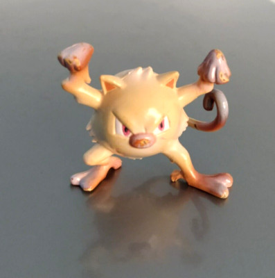 Pokemon Mankey Mini Figure 1998 Auldey TOMY Vintage 1.5 Inch Figurine ...
