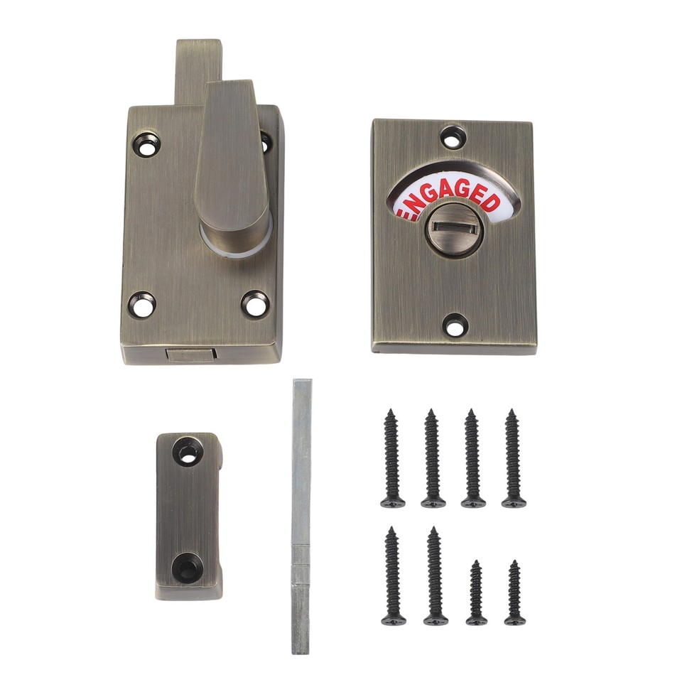 Antique Style Bronze Indicator Bolt for Bathroom Privacy WC Toilet Door ...