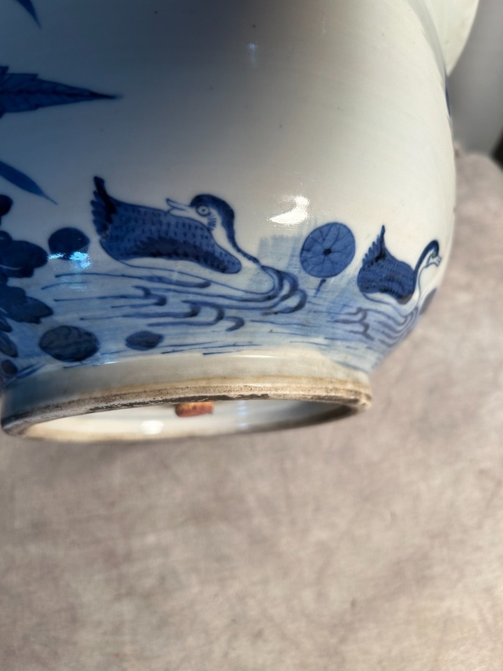 Antique Chinese Export B/W Catch pot with undertray, Tung Chih 1862 | eBay