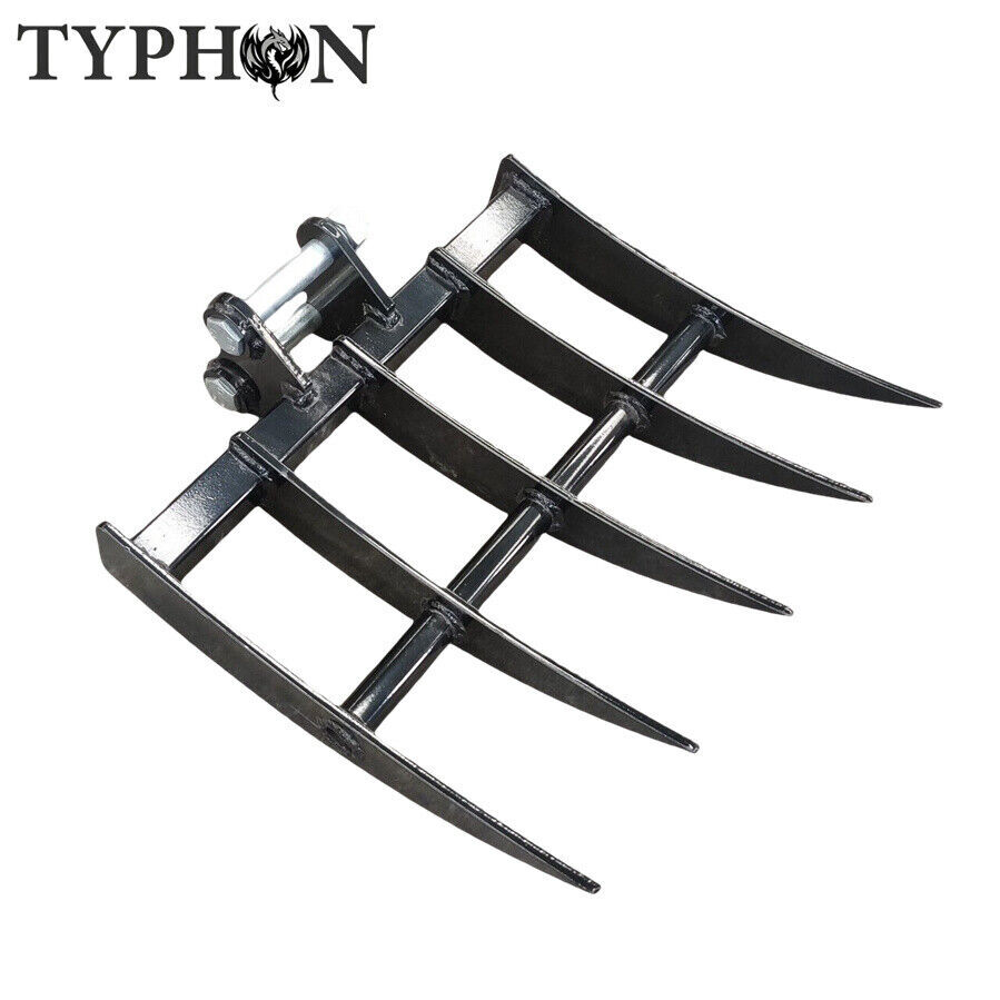 Mini Excavator Attachment Rake 19in Hooks Tool For 1 ton Diggers ...
