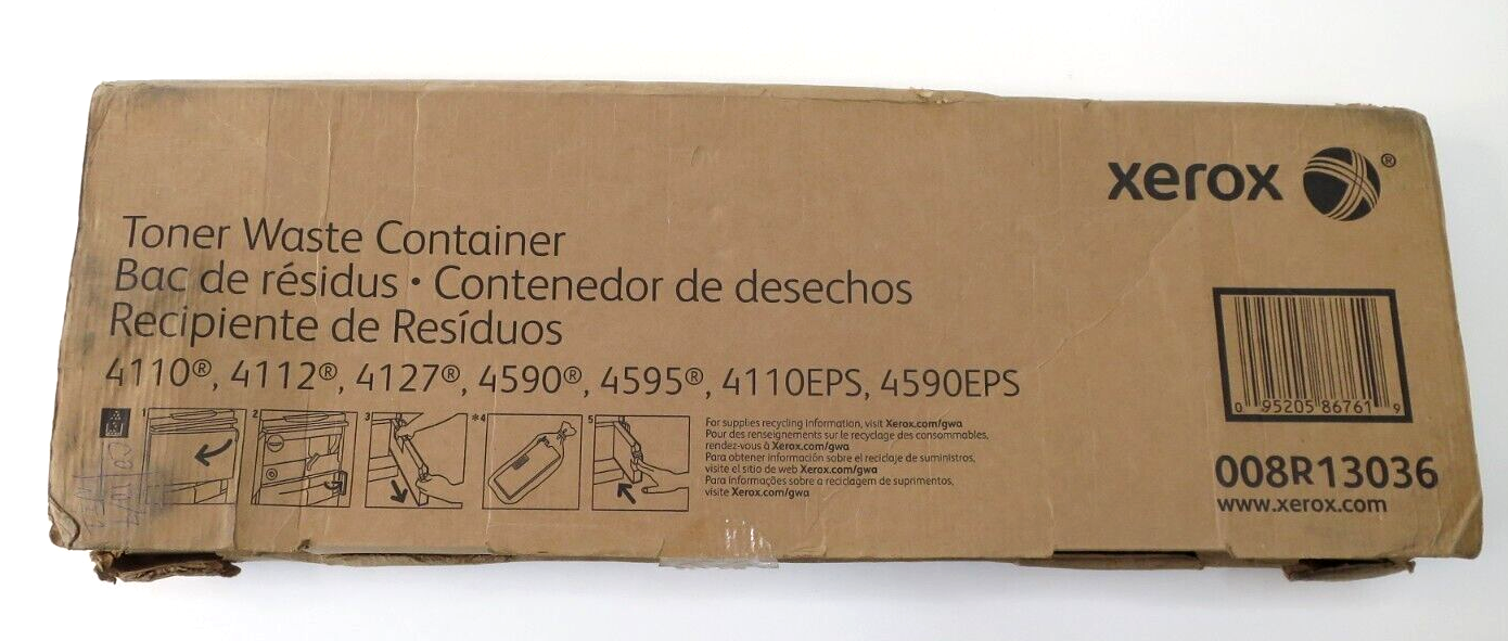 Genuine Xerox 008R13036 Waste Toner Container 4110 4112 4127 4590 4595 ...