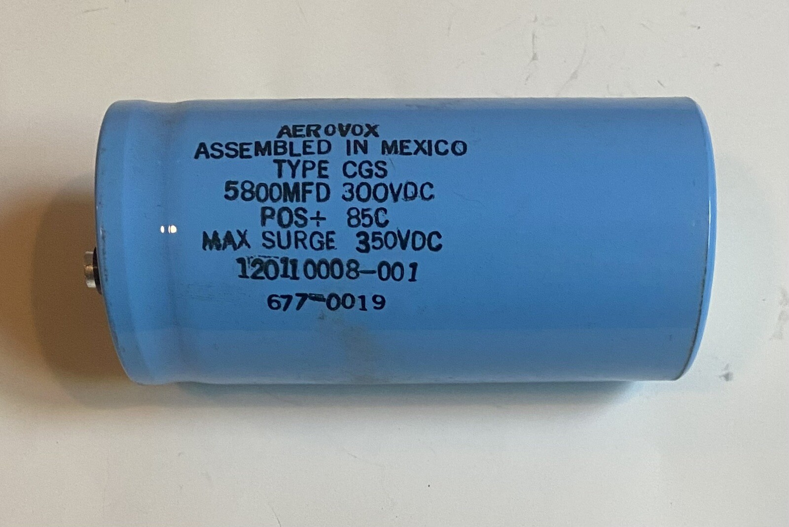 Electrolytic Capacitor 4400uF 300V Aerovox Type CGS 120-111-010 85C NOS ...
