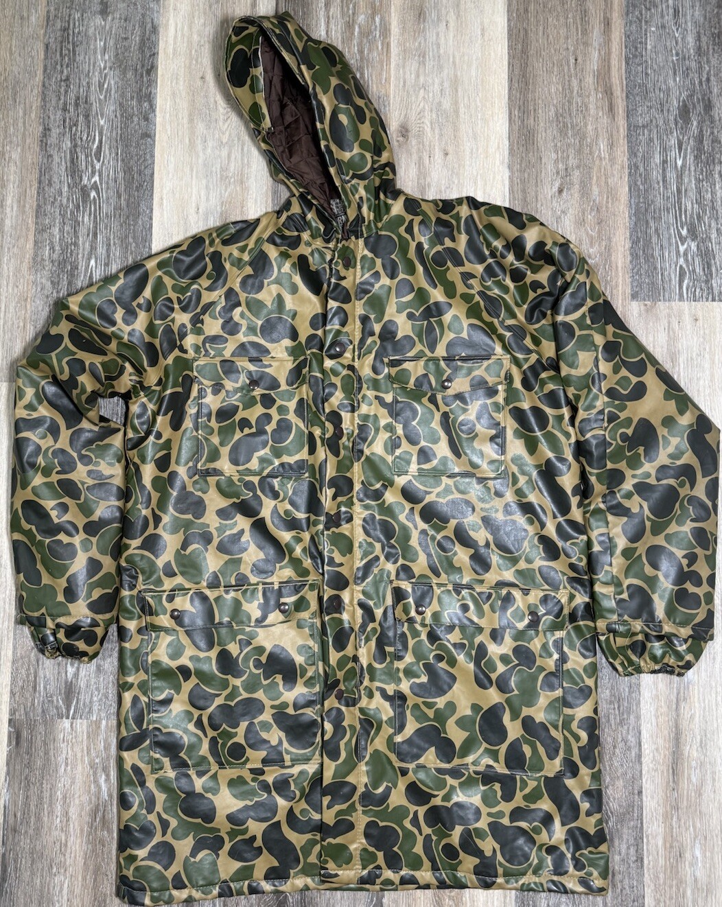 American Clearwater Waterproof Duck Camo Hooded Hunti… - Gem