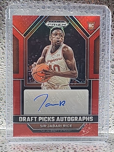 2023 Panini Prizm Draft Picks Sir'Jabari Rice RC Draft Picks Auto Red ...