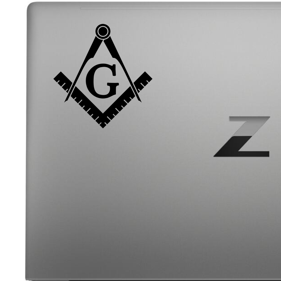 Masonic Freemason Decal Sticker Square and Compass Tumbler Car Truck ...