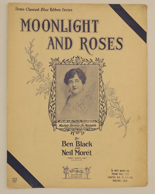 Moonlight and Roses By Neil Moret & Ben Black - 1924 Sheet Music | eBay