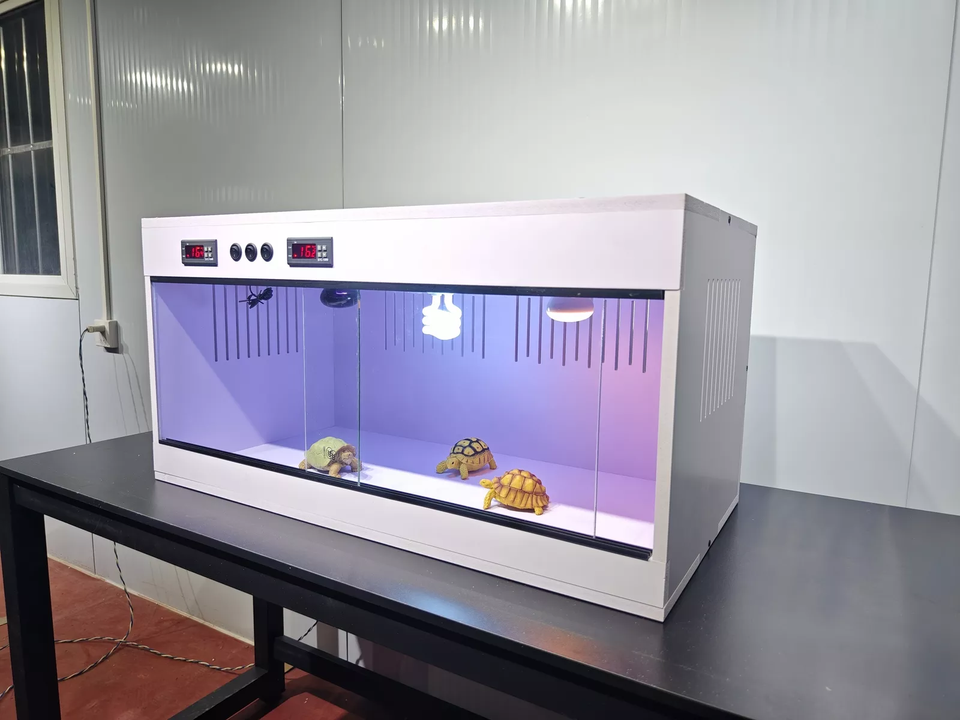 Reptile Enclosure with Thermostat For Snake Lizard Gecko PVC Terrarium ...