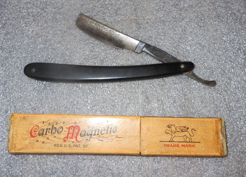 Vintage Griffon XX Carbo Magnetic Germany Bakelite Straight Razor w/Org ...