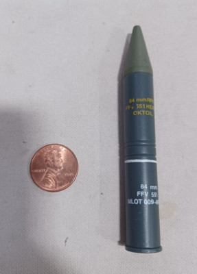 1/6 Scale 12" 84MM Heat 551 Carl Gustav Ammunition Rocket Shell GC-334 ...