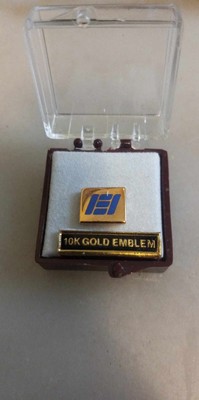 10k Gold Emblem Pin | eBay