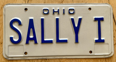 OHIO VANITY AUTO LICENSE PLATE " SALLY I " OH | eBay