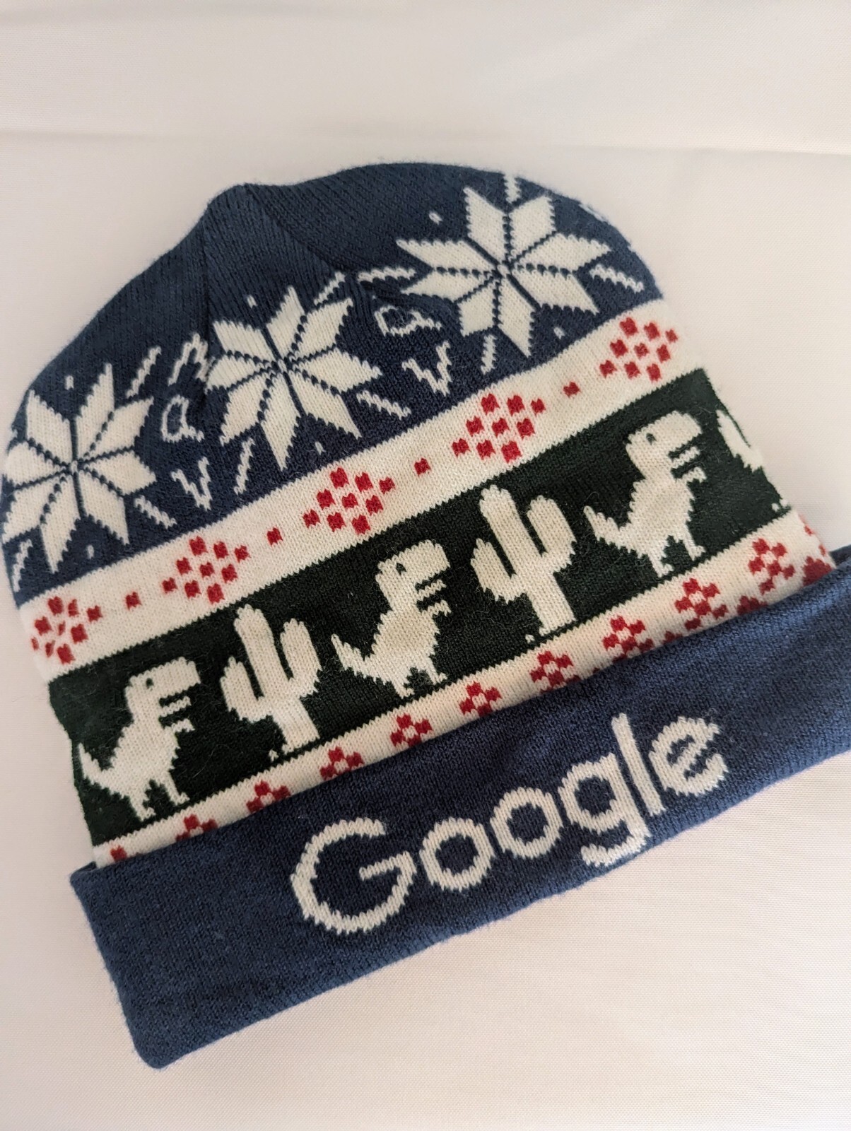 Google Chrome Dino Christmas Holiday Hat - Gem