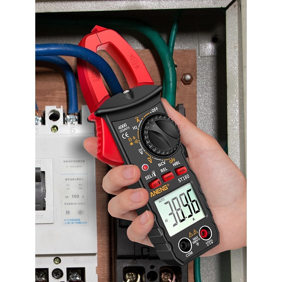 Digital Multimeter Tester AC DC Voltage RMS Amp Clamp Meter Auto Range ...