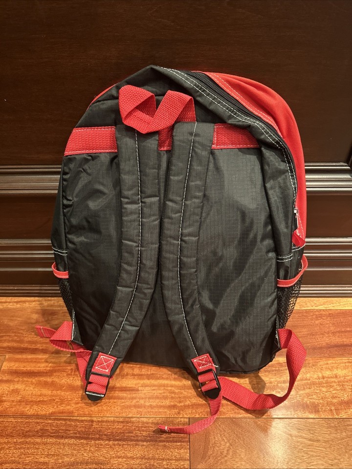 Disney Pixar Cars Lightning McQueen Kids Backpack 16”x13” w/Soft Lunch ...