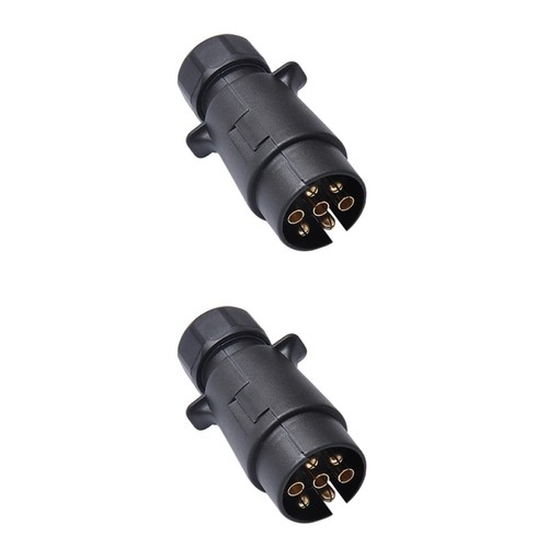 2 Pack Trailer Connector Plug Automotive Electrical Plugs Way Car | eBay