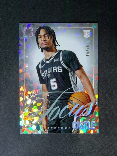 2024-25 Panini Photogenic Stephon Castle #11 RC Rookie Focus Diamond ...