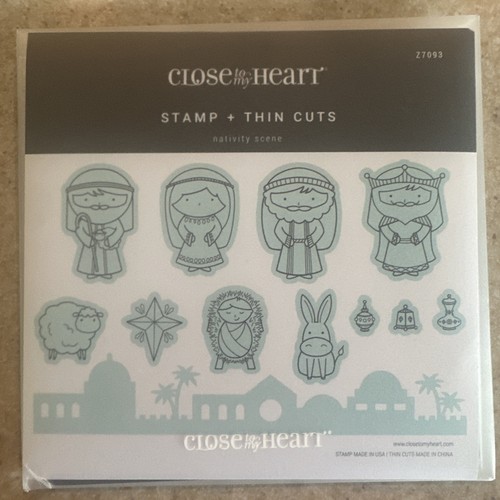 Close to My Heart CTMH Z7093 Stamp Set Nativity Scene Christmas thin ...