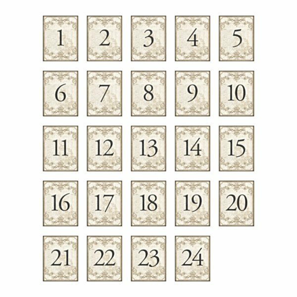 Printable Vintage Table Numbers