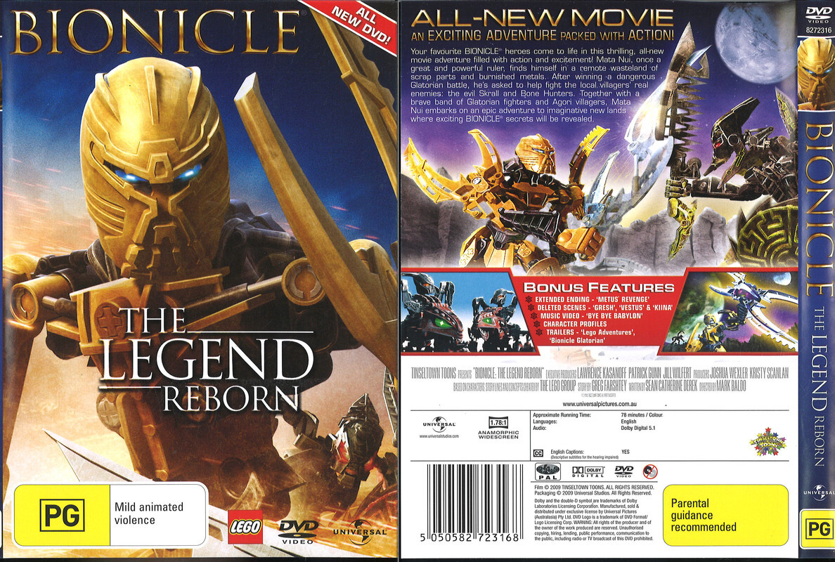 95D NEW SEALED DVD Region BIONICLE THE LEGEND REBORN | eBay