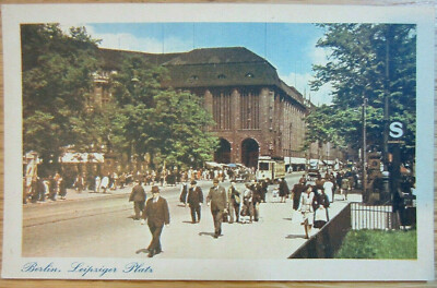 German Postcard WW2 Berlin Postdamer Platz photo color AGFA | eBay