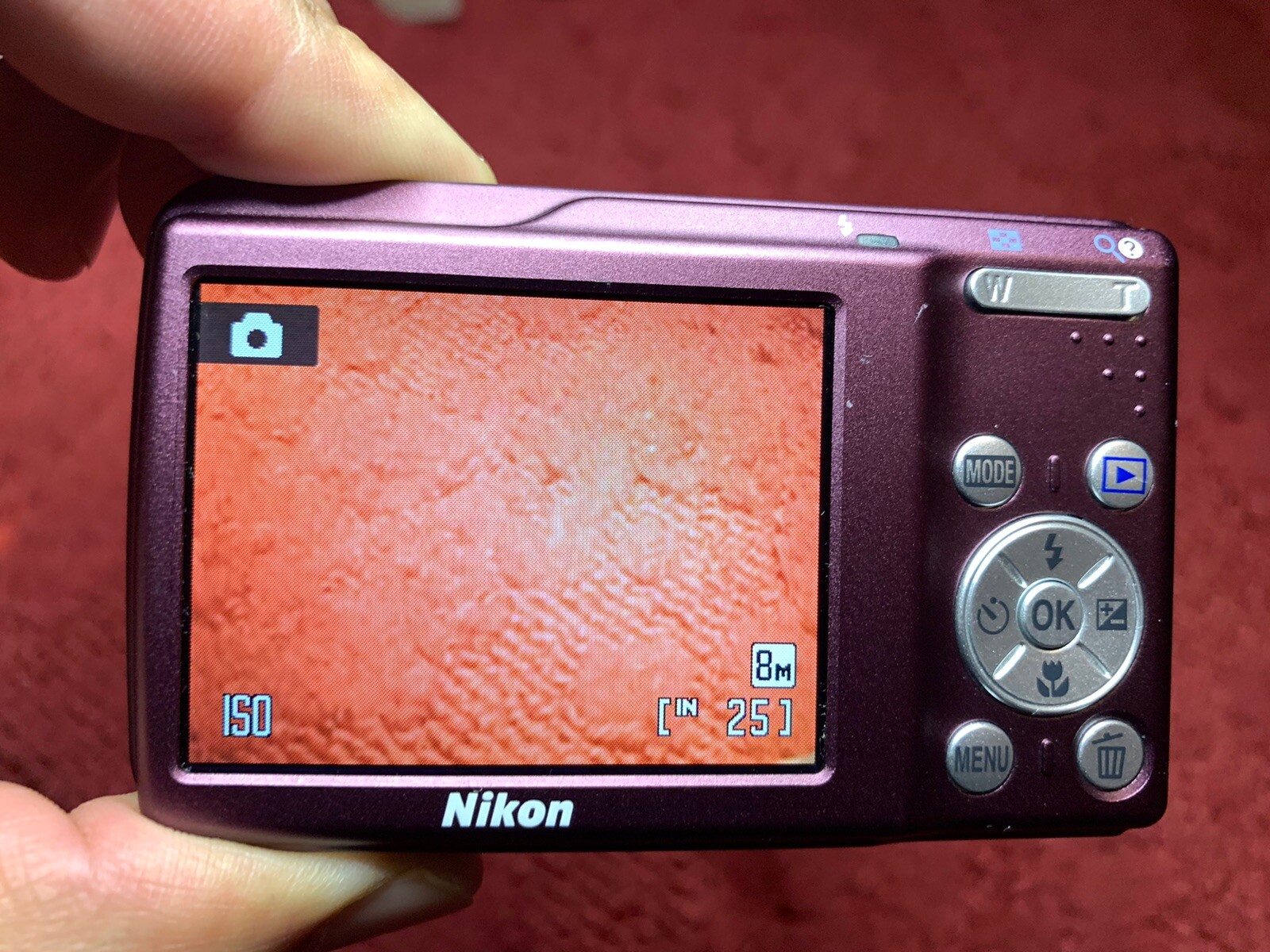 Nikon COOLPIX S210 Plum 8.0MP Compact Digital Camera Tested NO CHARGER ...
