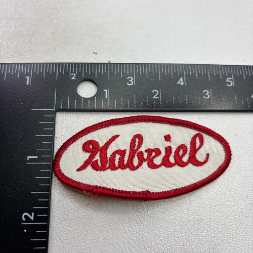 Vtg Oval Cursive Red Letter Name GABRIEL Patch Badge (Workwear Uniform ...