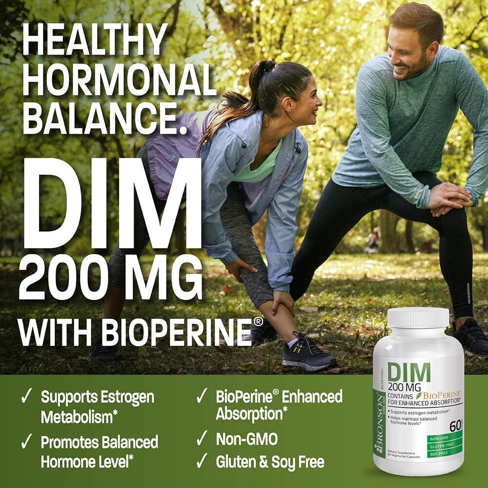 Dim Menopause 250mg Month Supply 120 Veggie Caps Plus 10mg Bioperine ...