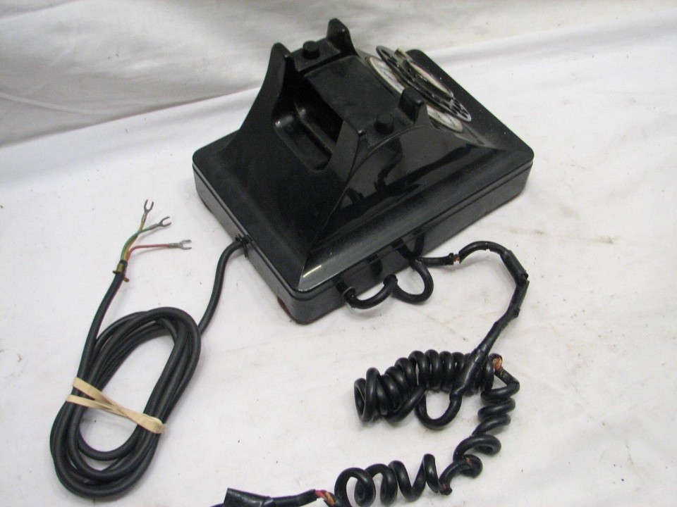 Bell System Western Electric Art Deco Rotary Phone Pyramid Desk ...