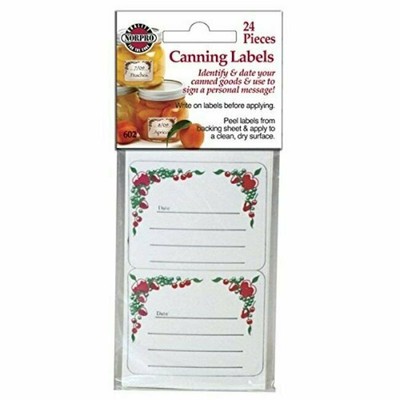 Norpro 24 pc Square Canning Food Mason Jar Labels - Identify Date ...