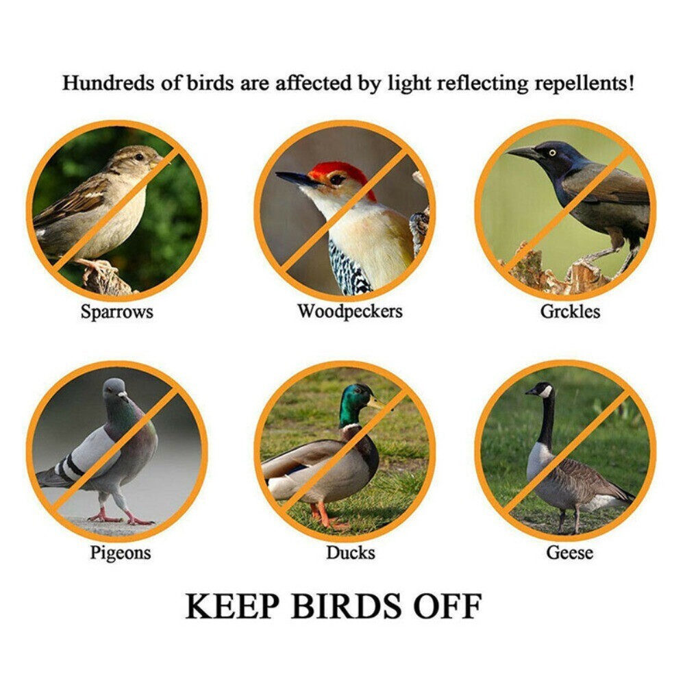 Adhesive Balcony Bird Scare Anti Bird Reflective Sticker Protection ...
