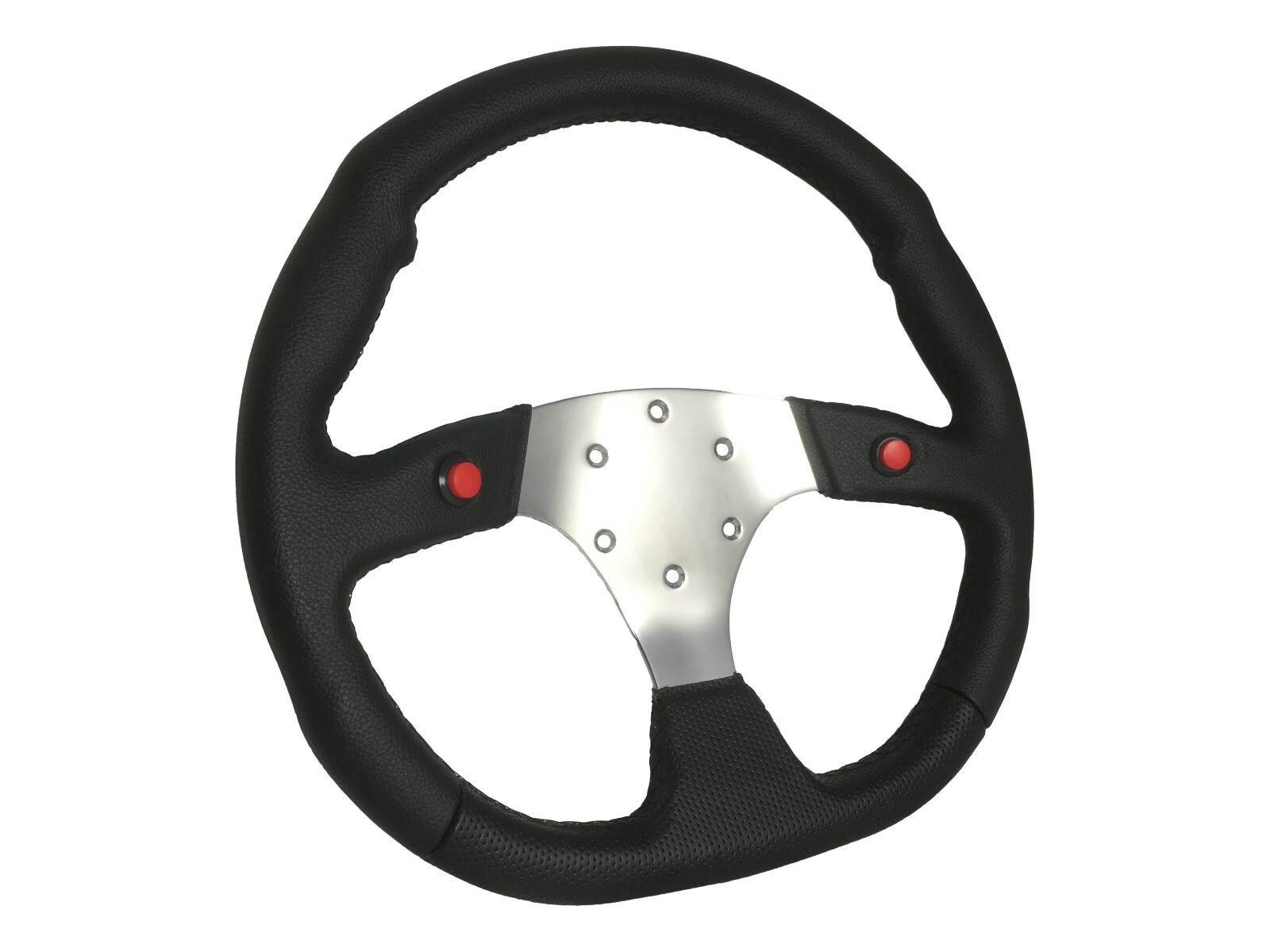 F1 CHROME Sports Steering Wheel + Quick Release boss B30 for LAND ROVER ...