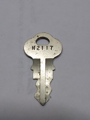Chicago Lock Key # H 2117 original for Coin Operated Vending Machine ...