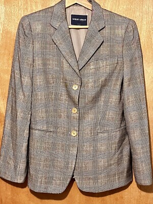 Giorgio Armani Classico A Milano Borgonuovo21 Gray Blazer Tuxedo Size ...